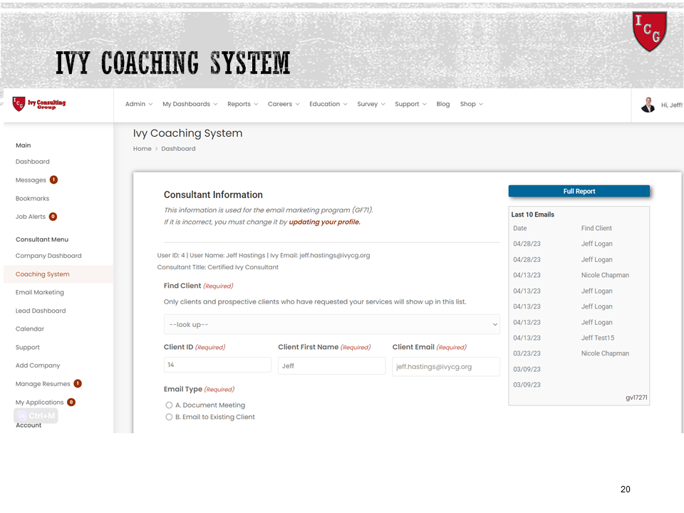 The Icg Success System Ivy Consulting Group